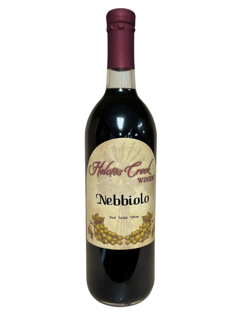 Nebbiolo-Award Winning Wine - Helotes Creek Winery